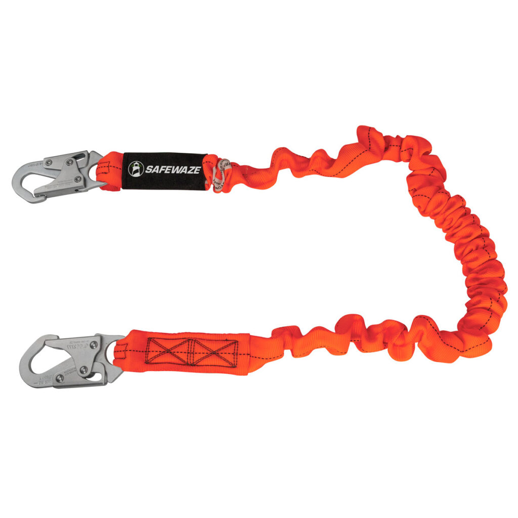 V-Line 6' Stretch Internal Energy Absorbing Lanyard: Snap Hook | Safewaze