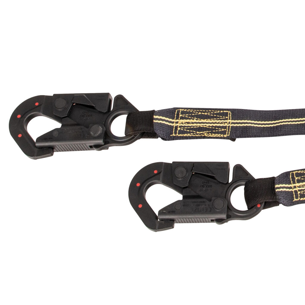 Arc Flash 6' Energy Absorbing Lanyard: Aramid, Dual Leg, Dielectric ...