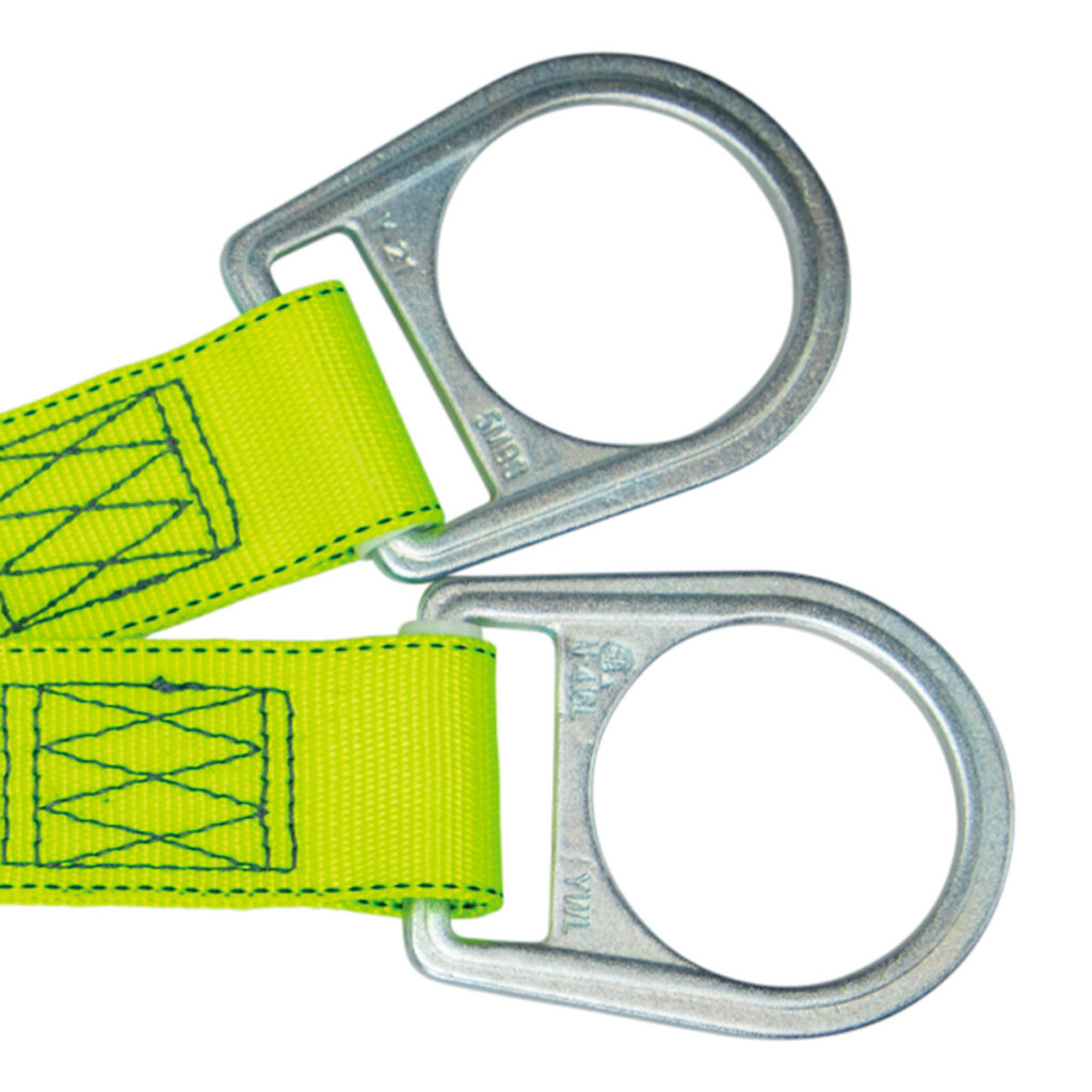 18" D-ring Extender: Snap Hook, 2 D-rings | Safewaze