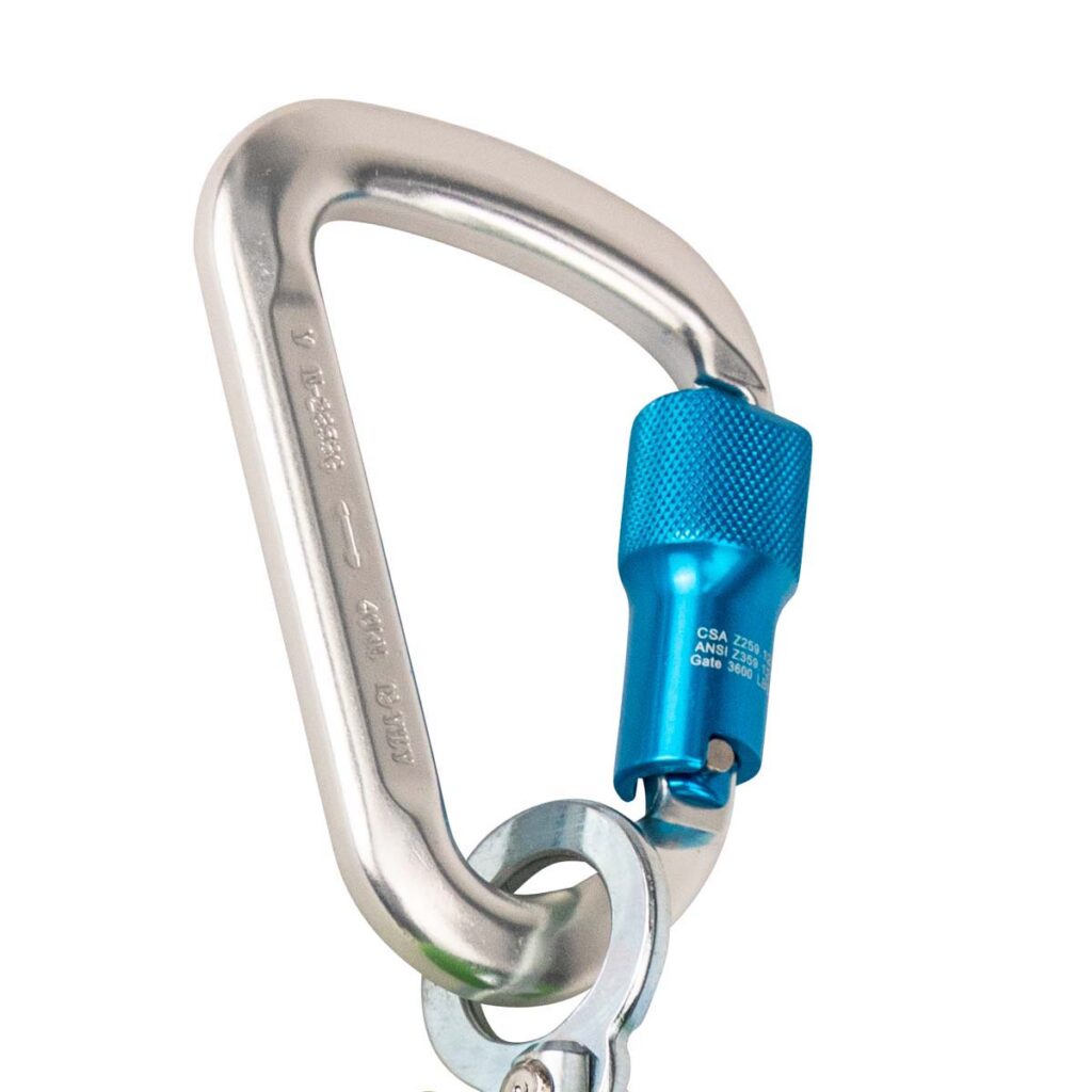 Latitude 6' Single Web SRL-P: Alu Carabiner | Safewaze