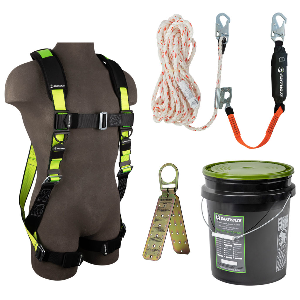 V-Line Bucket Roof Kit: FS99280-E Harness, 018-7005 VLL, FS870 Anchor ...
