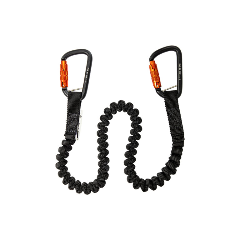 15 lb. Elasticated Tool Tether: 2 Carabiner | Safewaze
