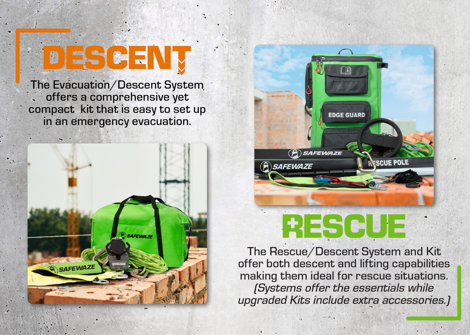 Evacuation & Rescue Descent Systems | Safewaze