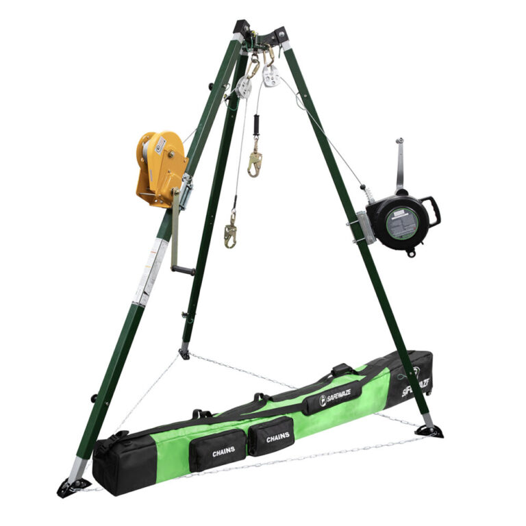 10' Tech Tripod Kit: 65' Material Winch, 65' 3-Way | Safewaze