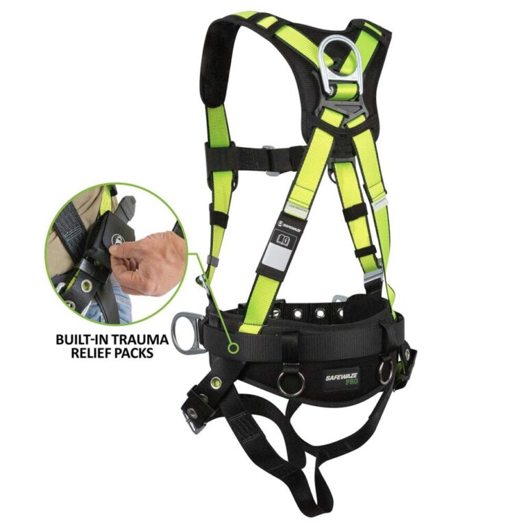PRO Construction Harness: 3D, MB Chest, TB Legs, Trauma Relief | Safewaze
