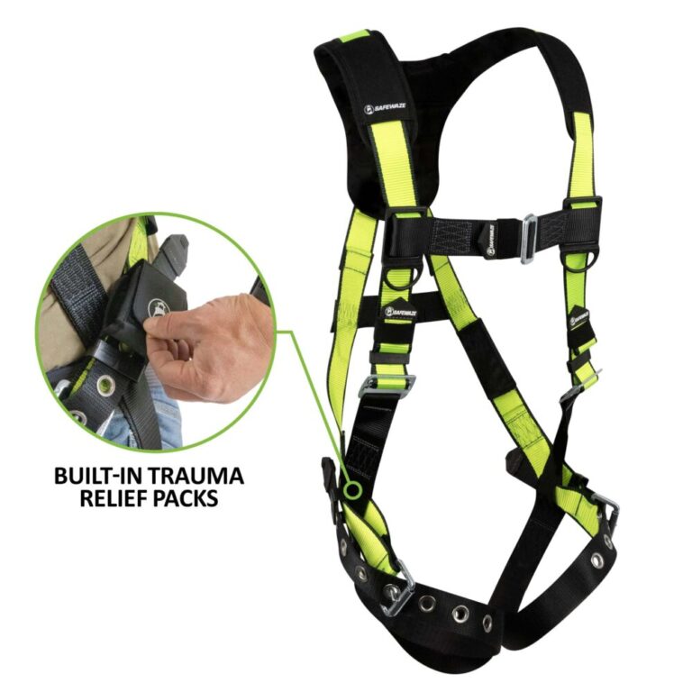 PRO Full Body Harness: 1D, MB Chest, TB Legs, Trauma Relief | Safewaze