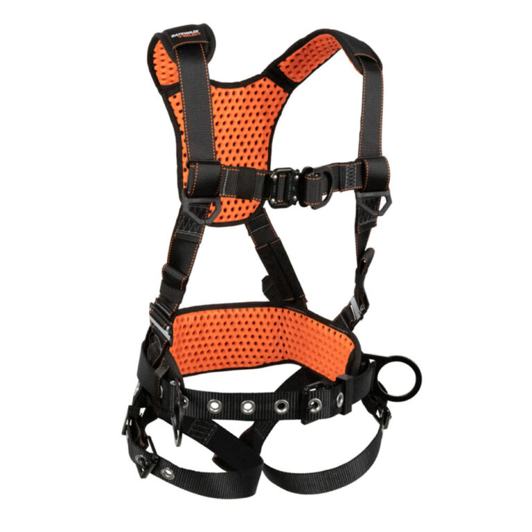 V-Select Construction Harness: 3D, QC Chest, FD, TB Legs | Safewaze