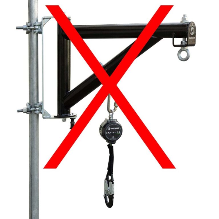 Scaffold Davit Anchor: 1.6”- 2” Clamps | Safewaze